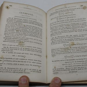 1852 Ray's Algebra: Antique 19th Century Math Book - Etsy