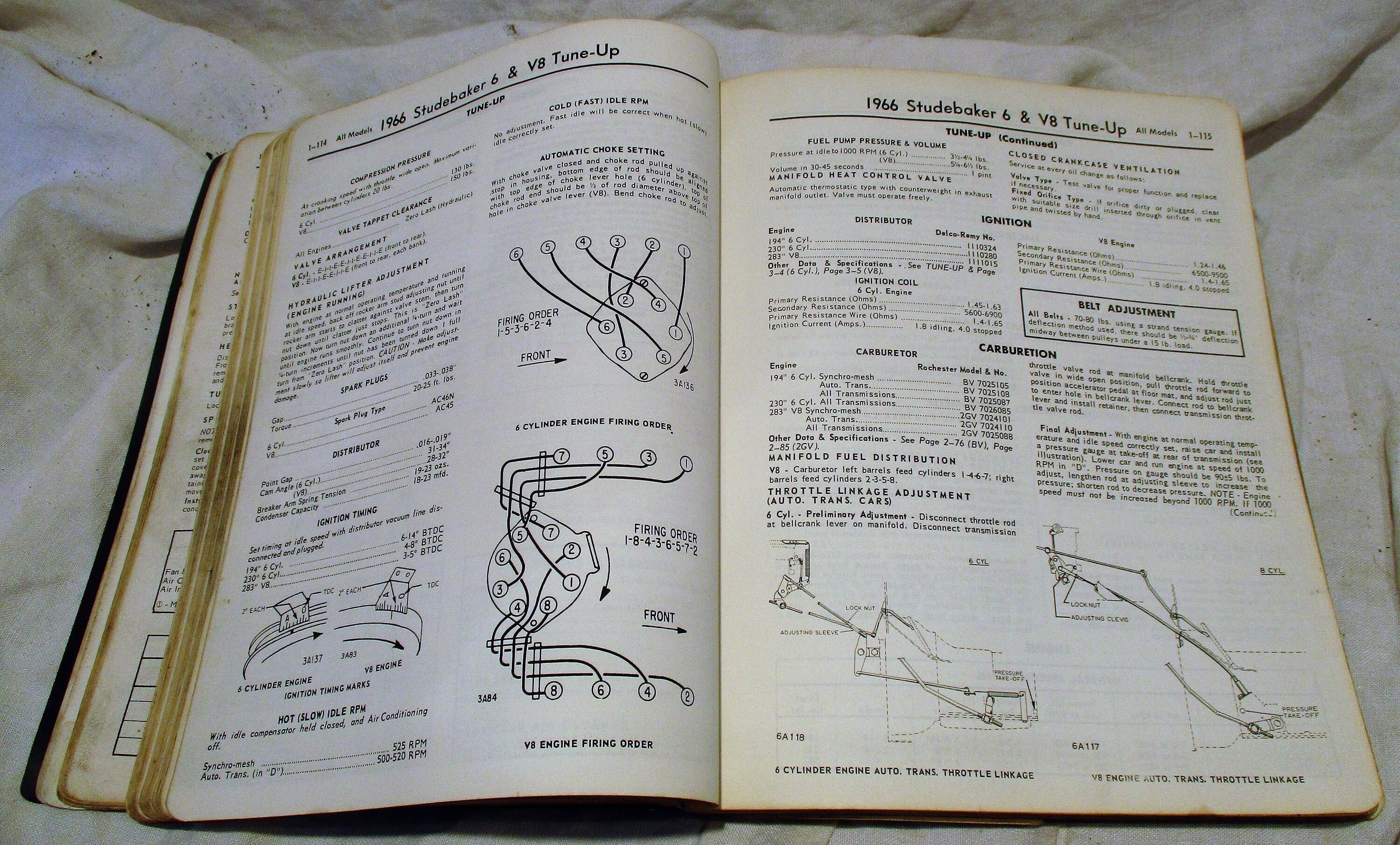 1966 Service Station Manual, Car Repair Instruction Book, Vintage ...