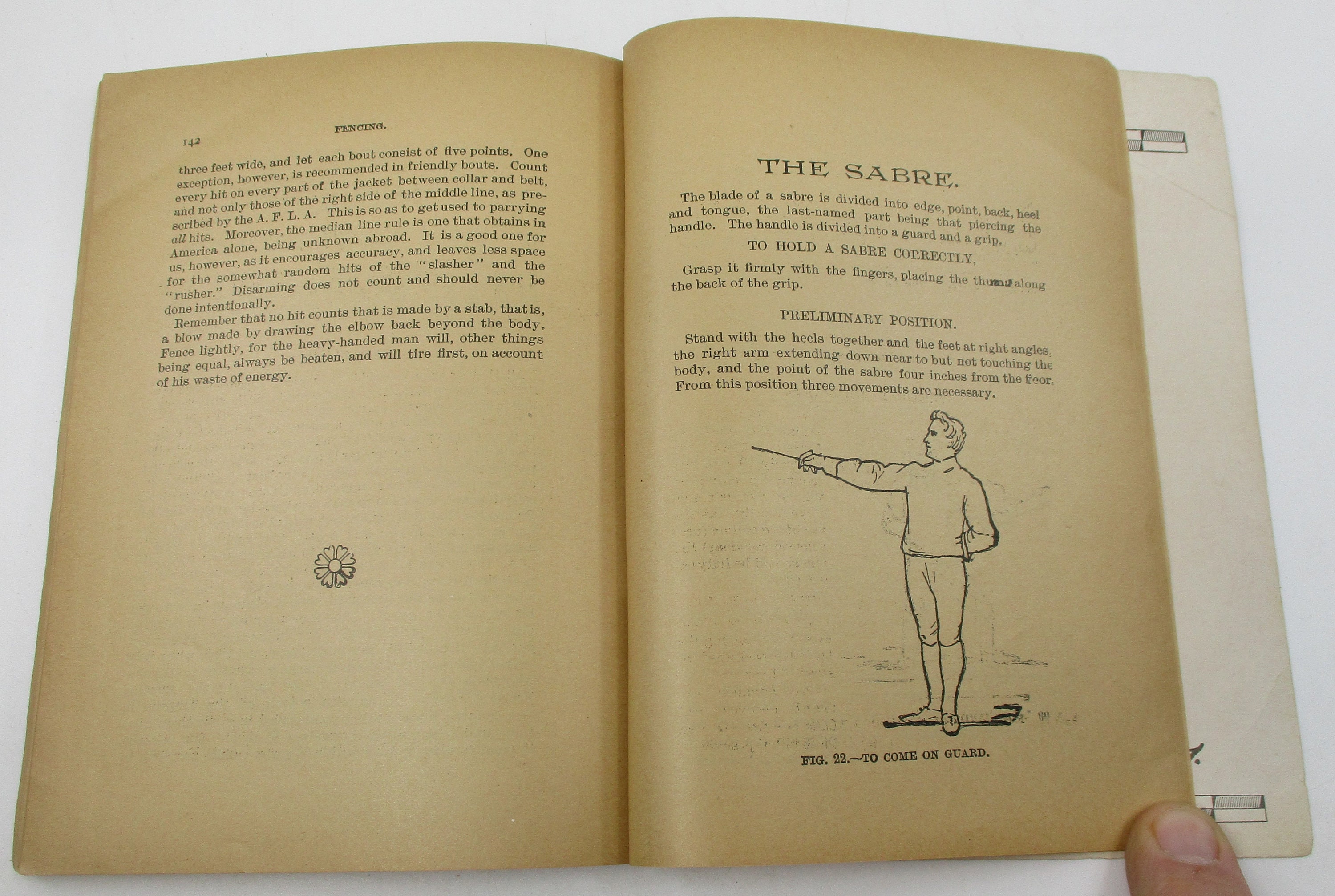 1925 the Art of Fencing, Spalding Red Cover Athletic Handbook Series ...