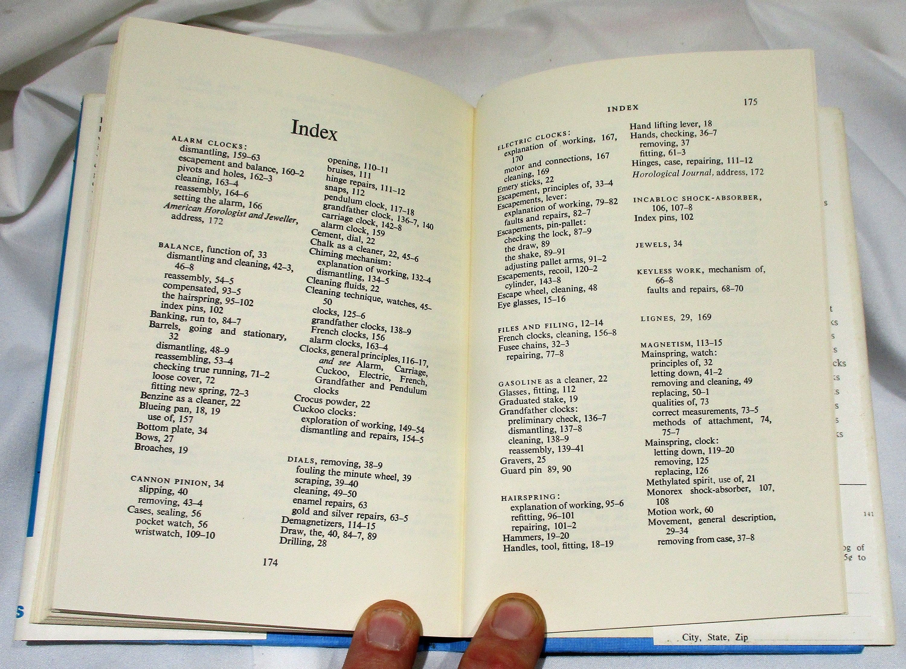 1974 Handbook of Watch and Clock Repair Book Old Reference - Etsy