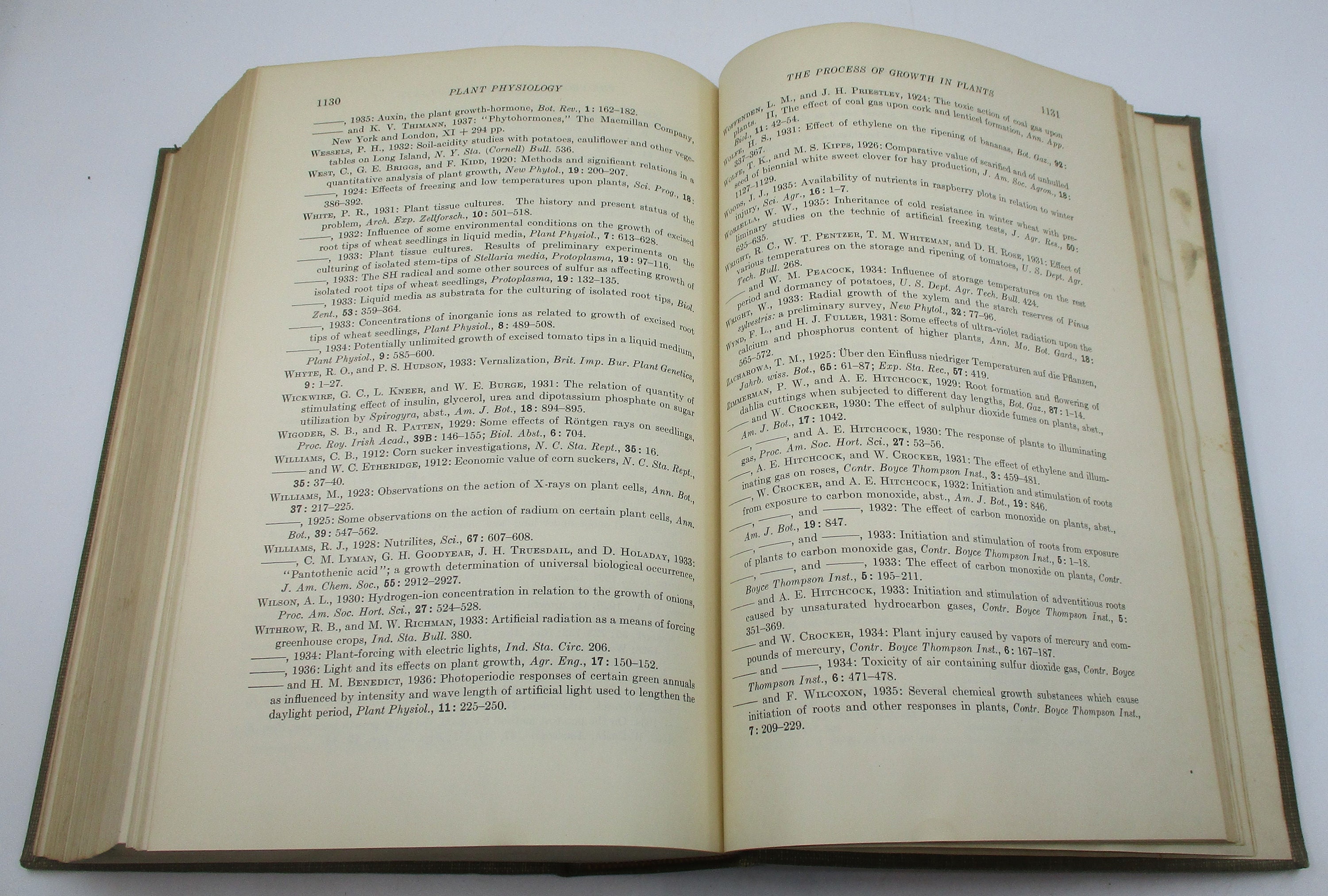 1938 Plant Physiology, Botany, Old Plants and Agriculture Book ...