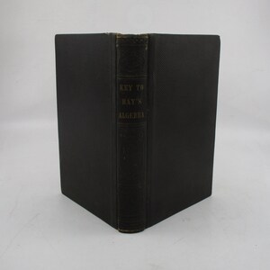 1852 Ray's Algebra: Antique 19th Century Math Book - Etsy