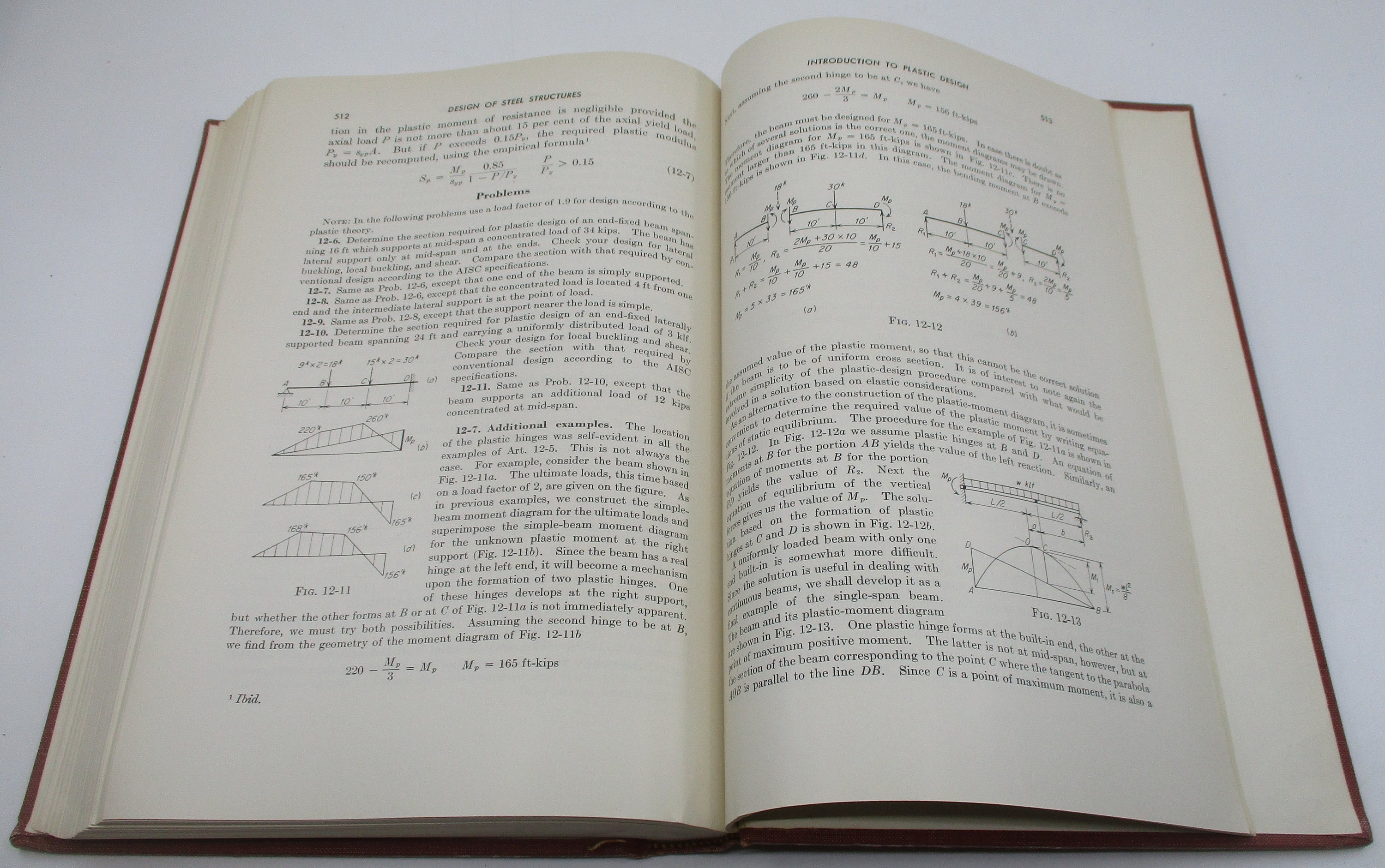 1957 Architectural and Civil Engineering Book, Design of Steel ...