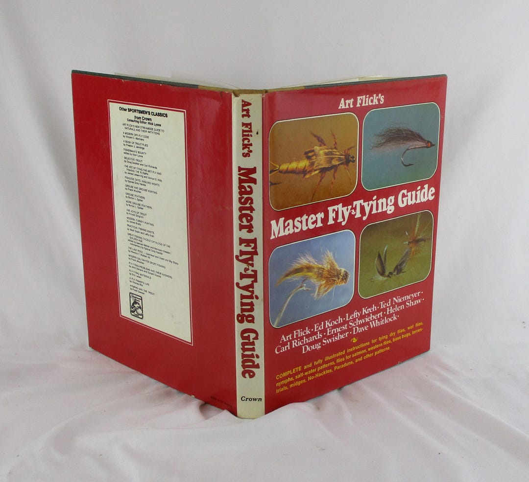 1972 Art Flick's Master Fly-tying Guide, Fly Fishing Book, Fishing ...