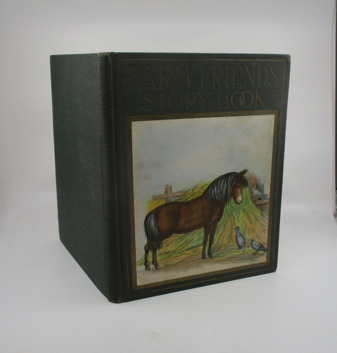 1923 Farm Friends Story Book, Vintage Children's Book, Beautifully and ...