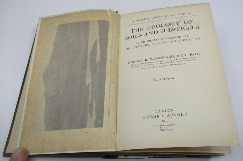 1912 Geology of Soils and Substrata: Antique Agriculture Book - Etsy