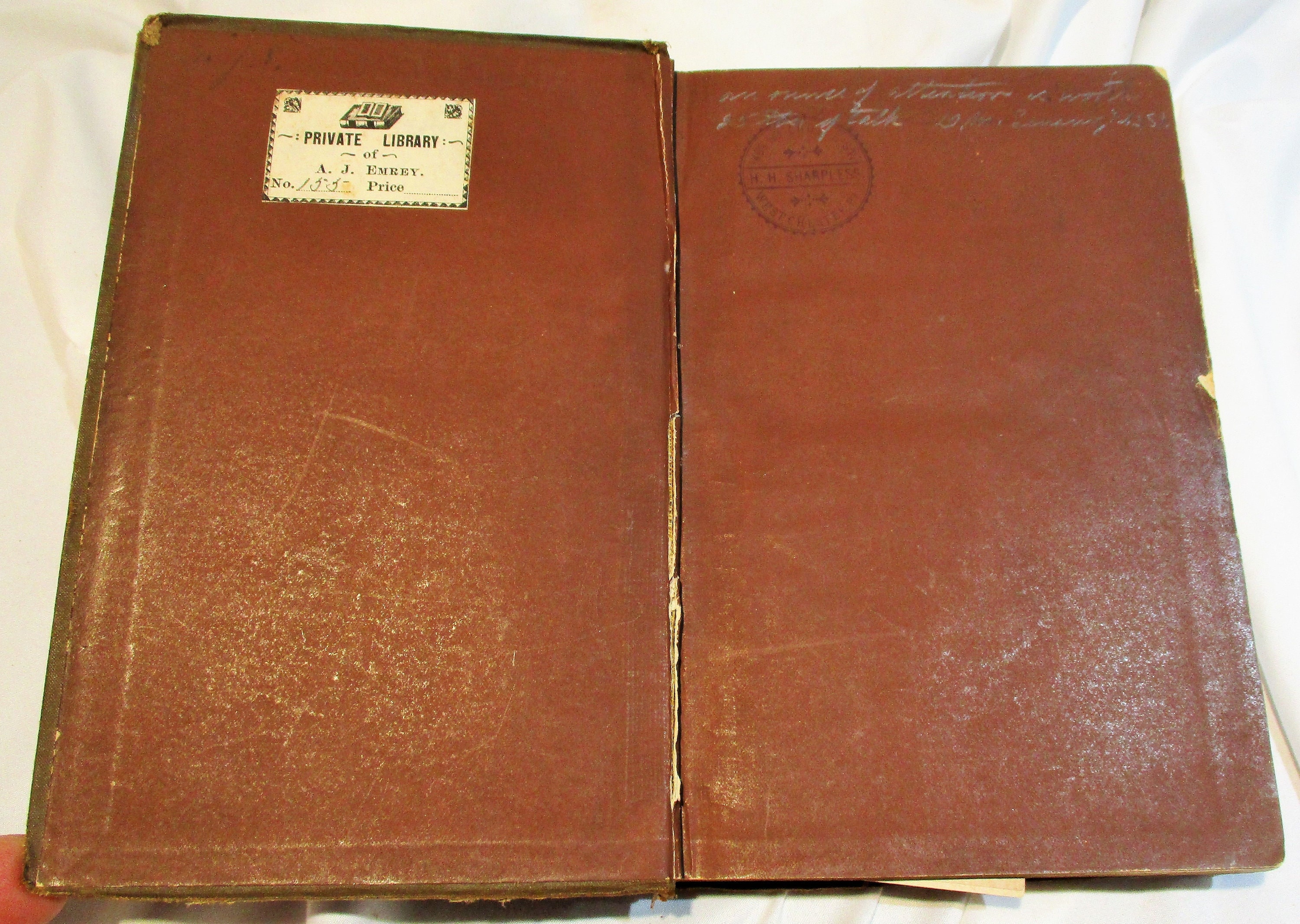 1888 Geometry Textbook: Chauvenet's Elementary Geometry, Antiquarian ...