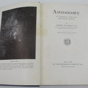 1940 Astronomy, Planets, Solar System, Stellar Motions, Galaxy ...