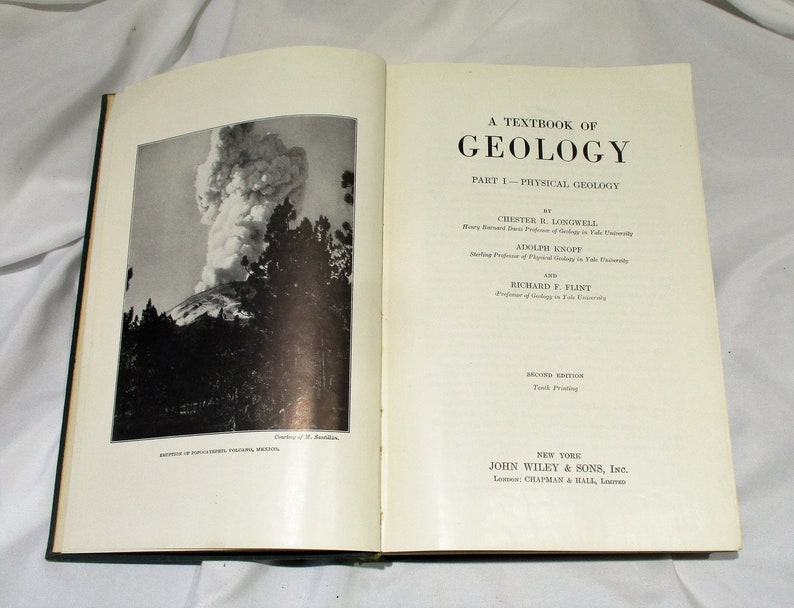 1946 Geology and Physical Geology Textbook, Vintage Science and Natural ...