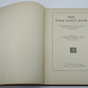 1909 Folk Art Dance Book, Music Notation, Scores, Instructions, Dance ...