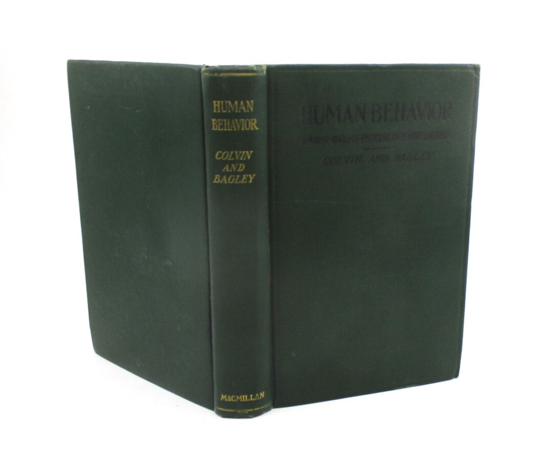 1922 Human Behavior Psychology Book: Early American Classroom Pedagogy ...