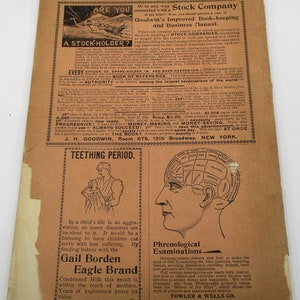 1894 Phrenological Journal of Sciences and Health, 19th Century Quack ...