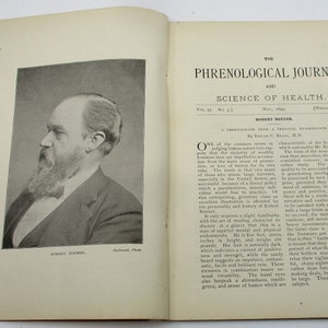 1894 Phrenological Journal of Sciences and Health, 19th Century Quack ...