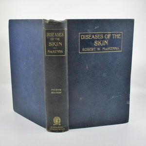 1937 Diseases of the Skin, Vintage Dermatology Medicine Book, Skin ...