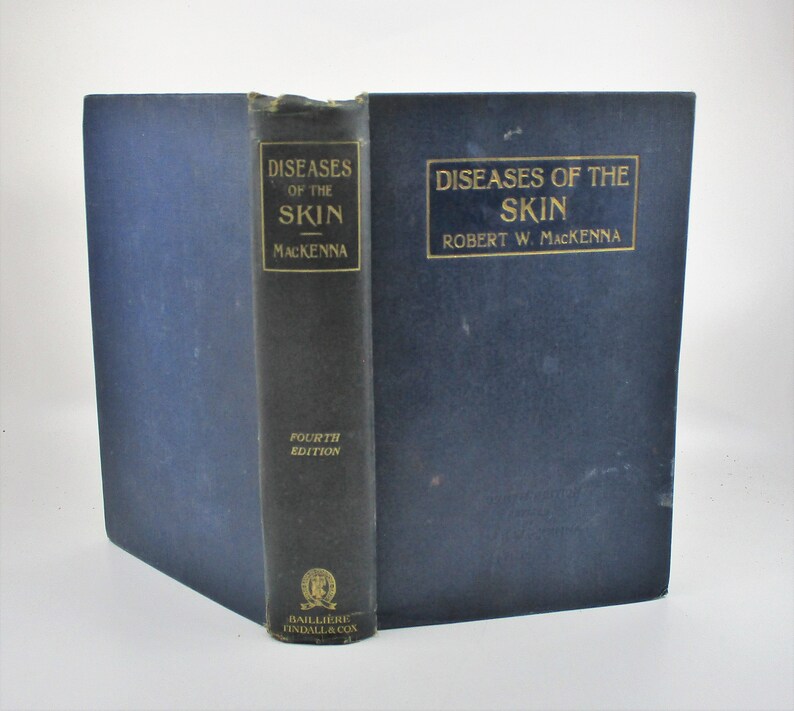 1937 Diseases of the Skin, Vintage Dermatology Medicine Book, Skin ...