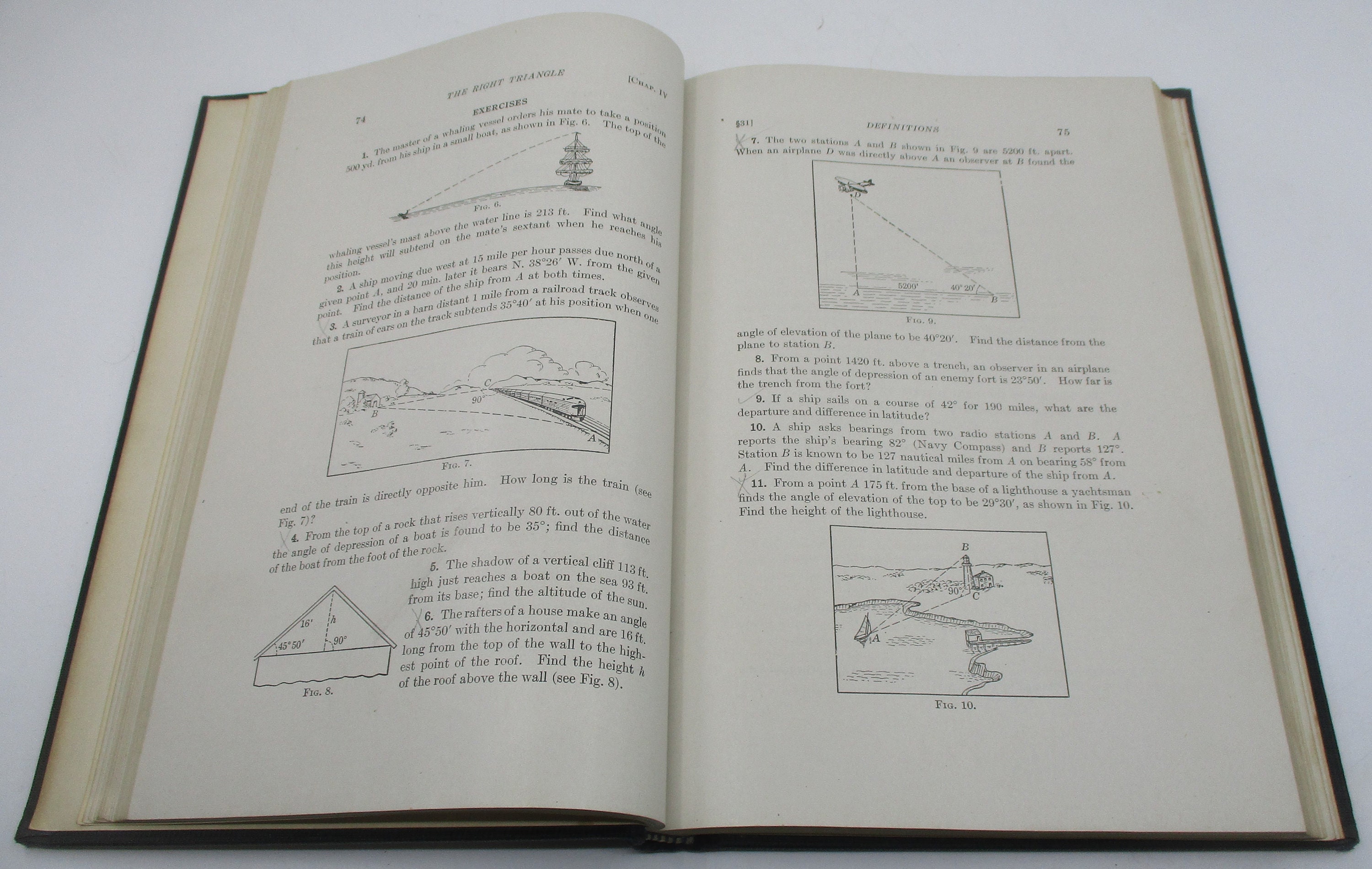 1940 Plane and Spherical Trigonometry, Mathematics, Calculus, Algebra ...