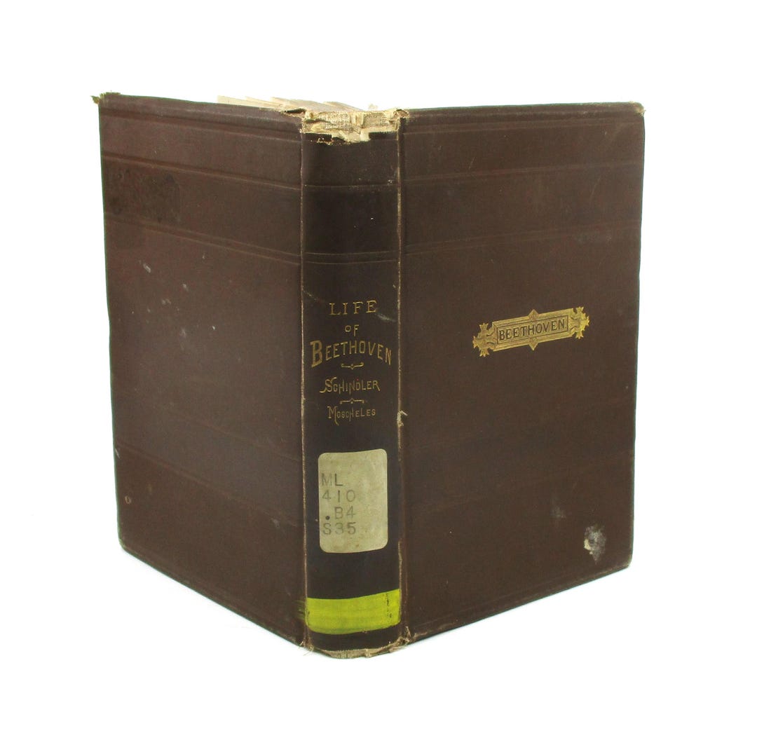 1841 Life of Beethoven Biography: Antique Music History Book - Etsy