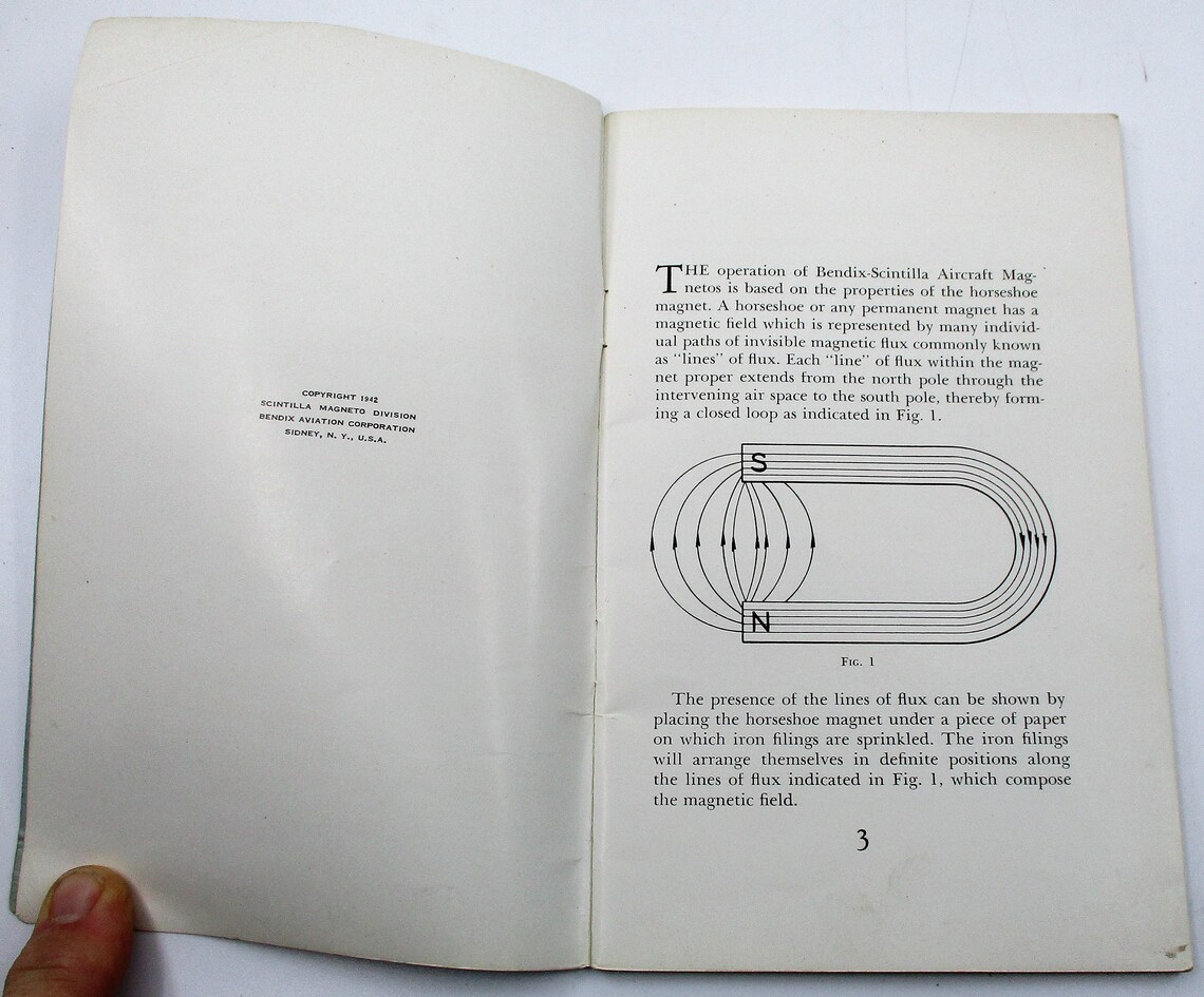 1942 Scintilla Aircraft Magnetos Booklet, Early Aviation Advertising ...