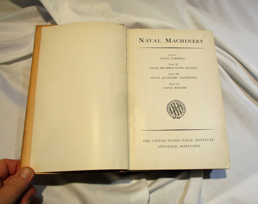 1935 Naval Machinery, United States Naval Institute Book, Turbines ...