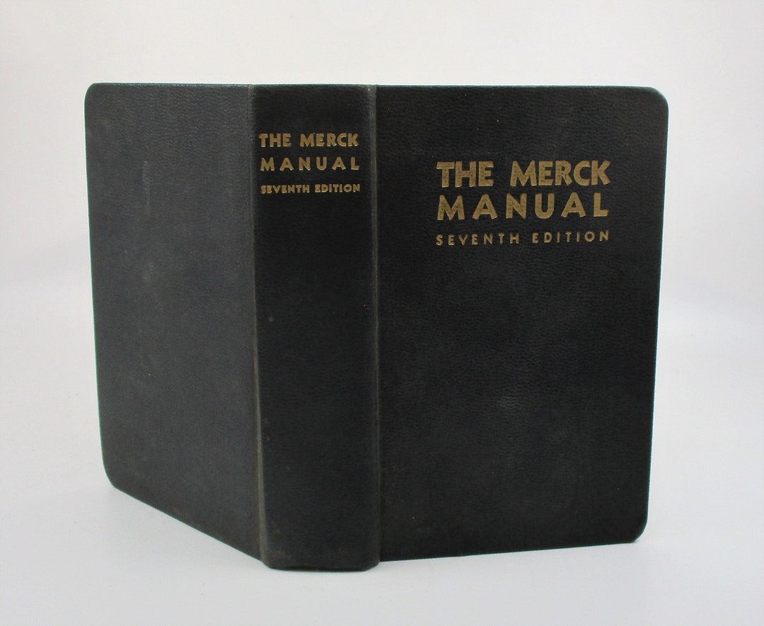 1940 Merck Index 7th Edition: Materia Medica, Poisons, Therapeutics - Etsy