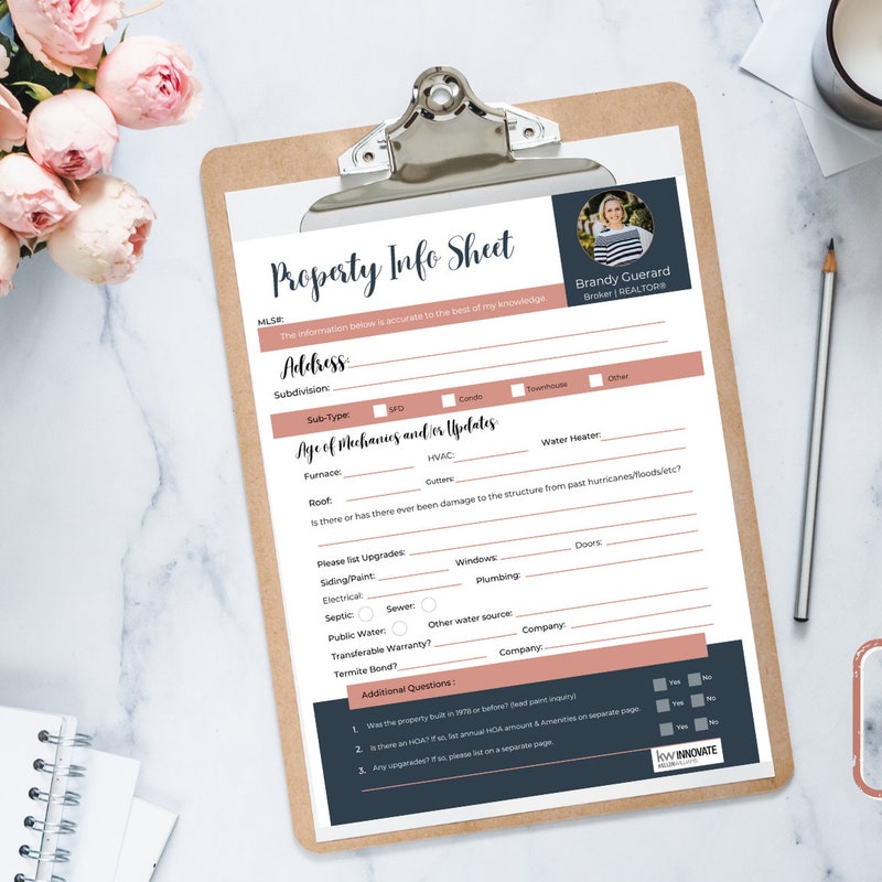 Property Information Sheet - Etsy