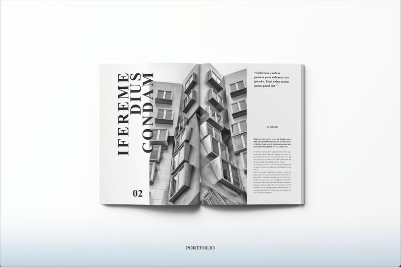 Architecture Portfolio Indesign Template - Etsy