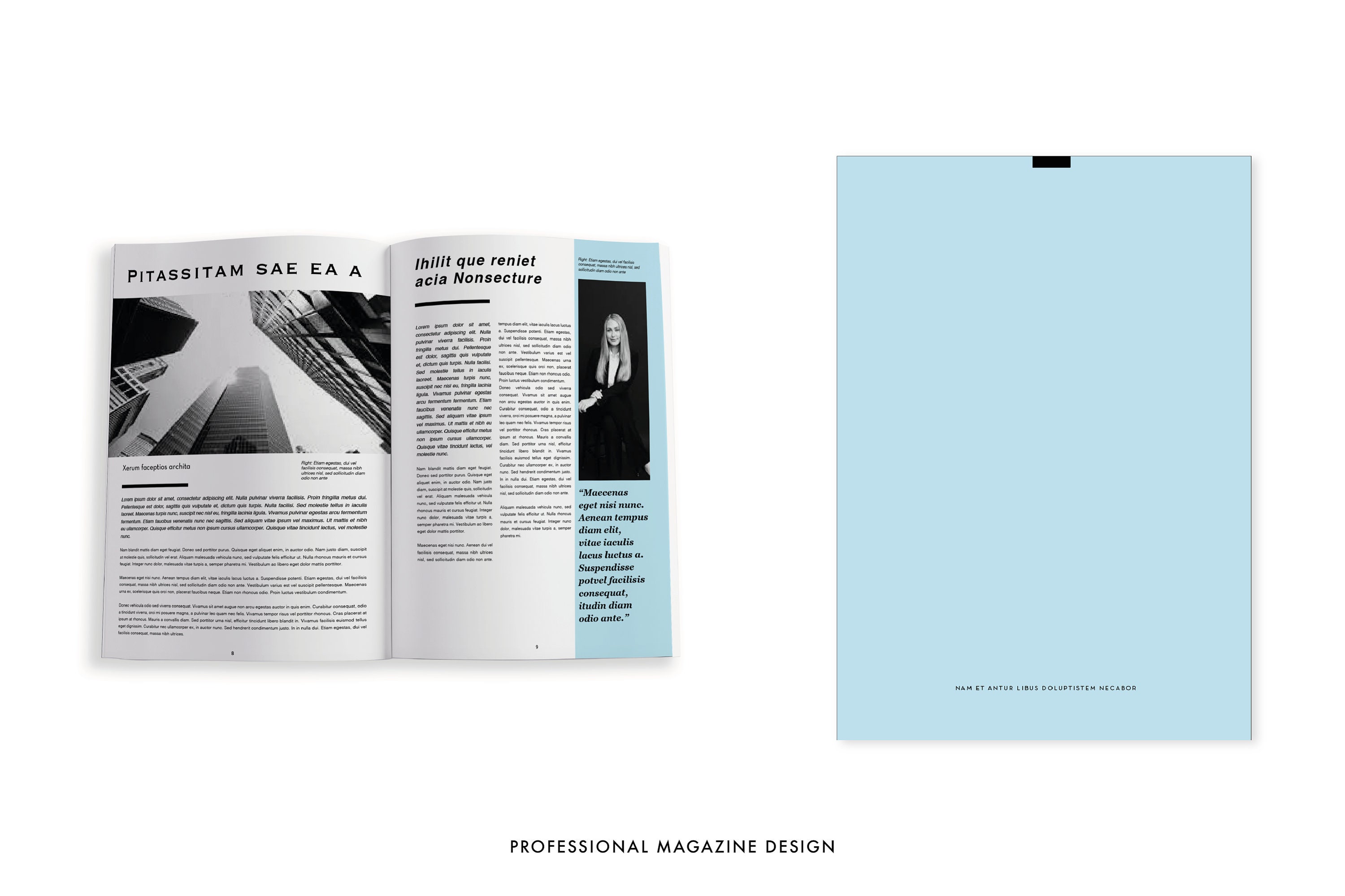 Professional Magazine Indesign Template Magazine Template - Etsy