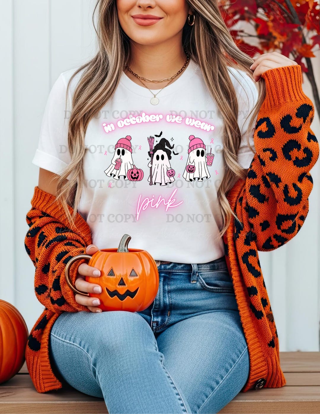 Pink Ghosts Breast Cancer Awareness PNG: Halloween Clipart (digital ...