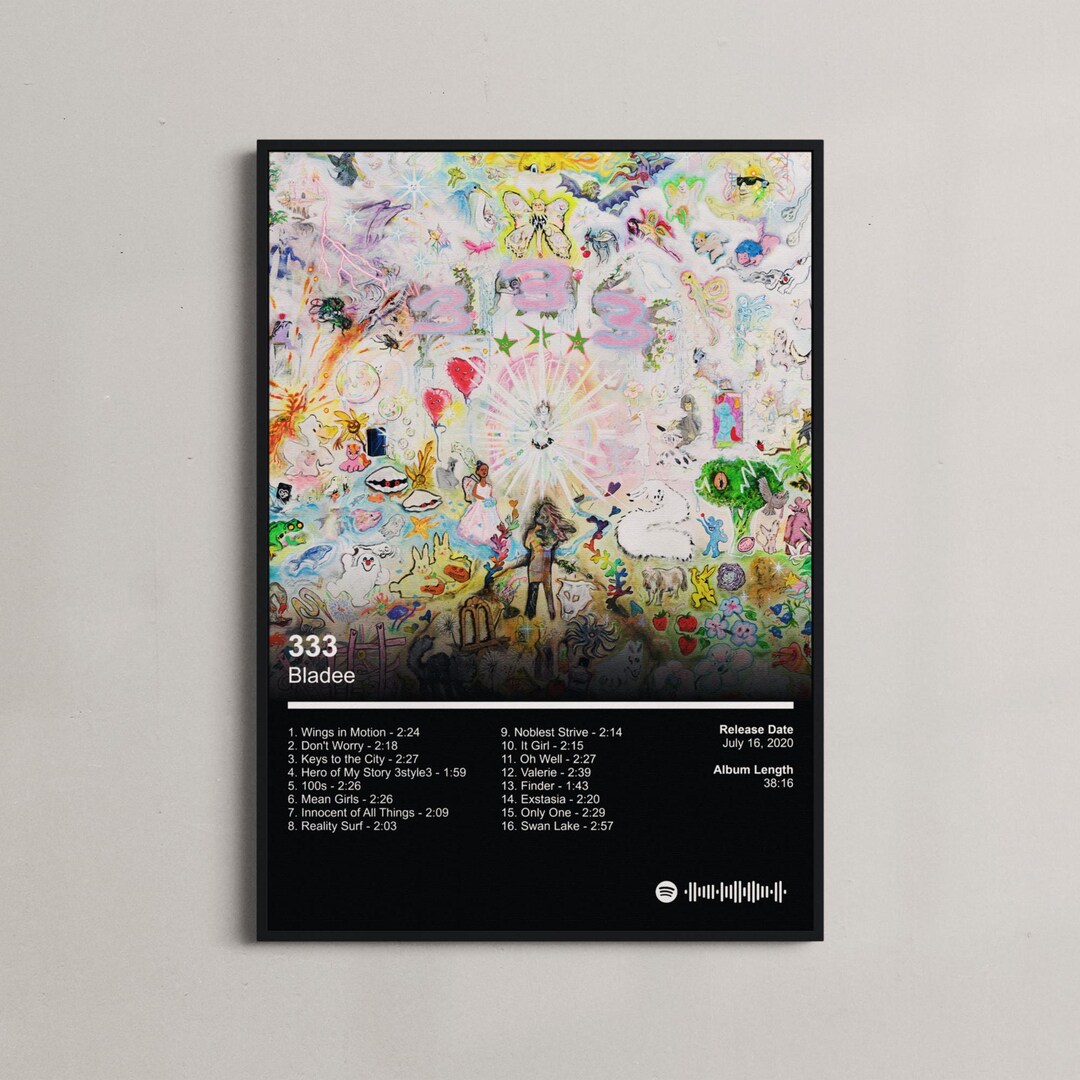 Bladee 333 Poster Drain Gang Sadboys Yung Lean Ecco2k Thaiboy Digital ...