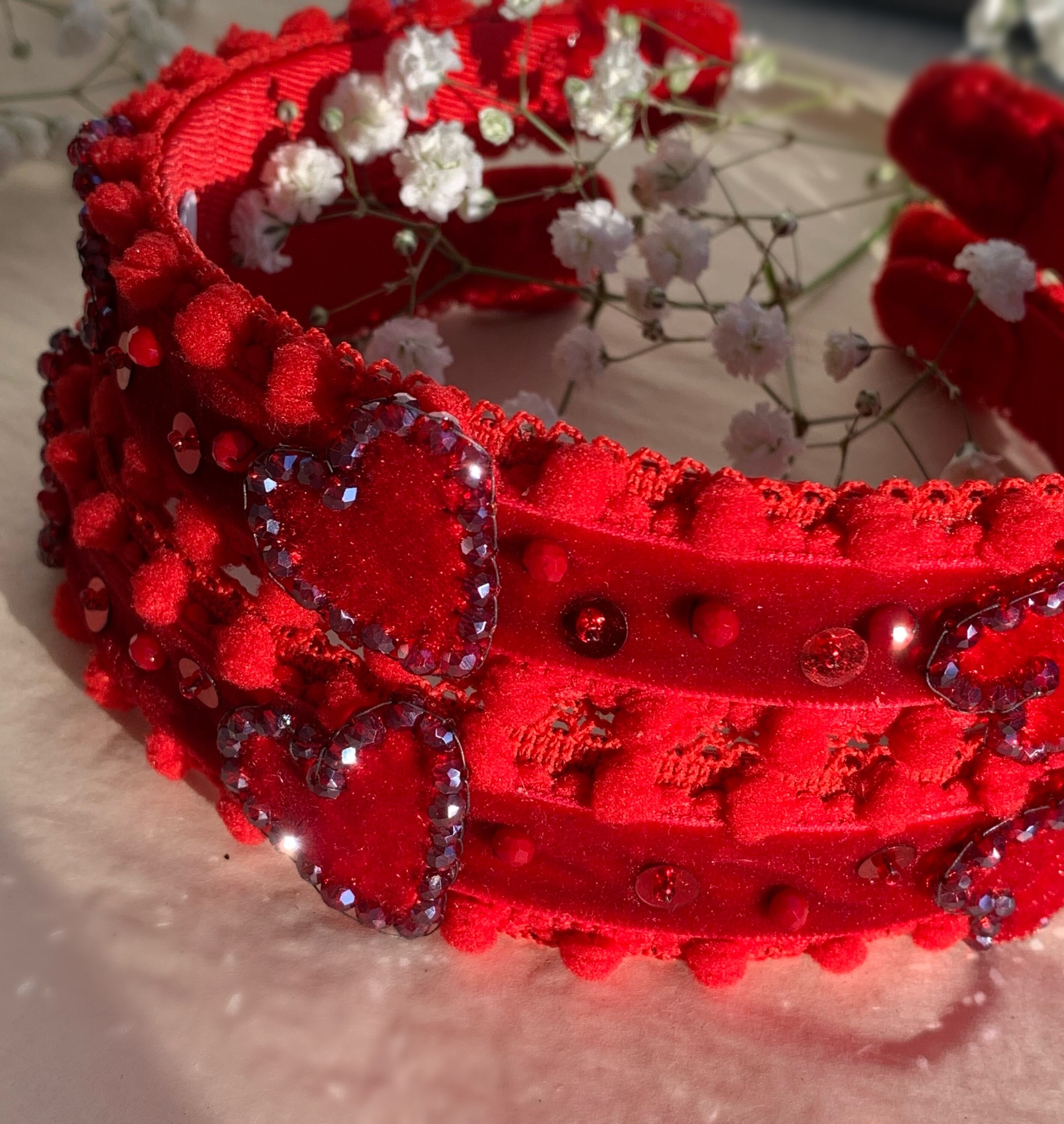 Valentines Day Headband Red Headband, Valentines Day Gift - Etsy