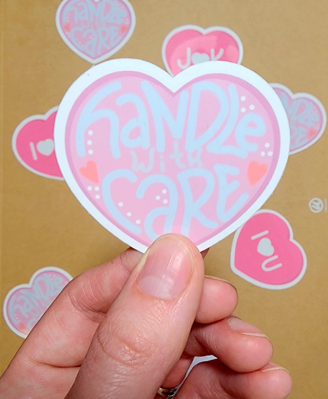 Handle With Care Vinyl Sticker Self Care Sticker - Etsy