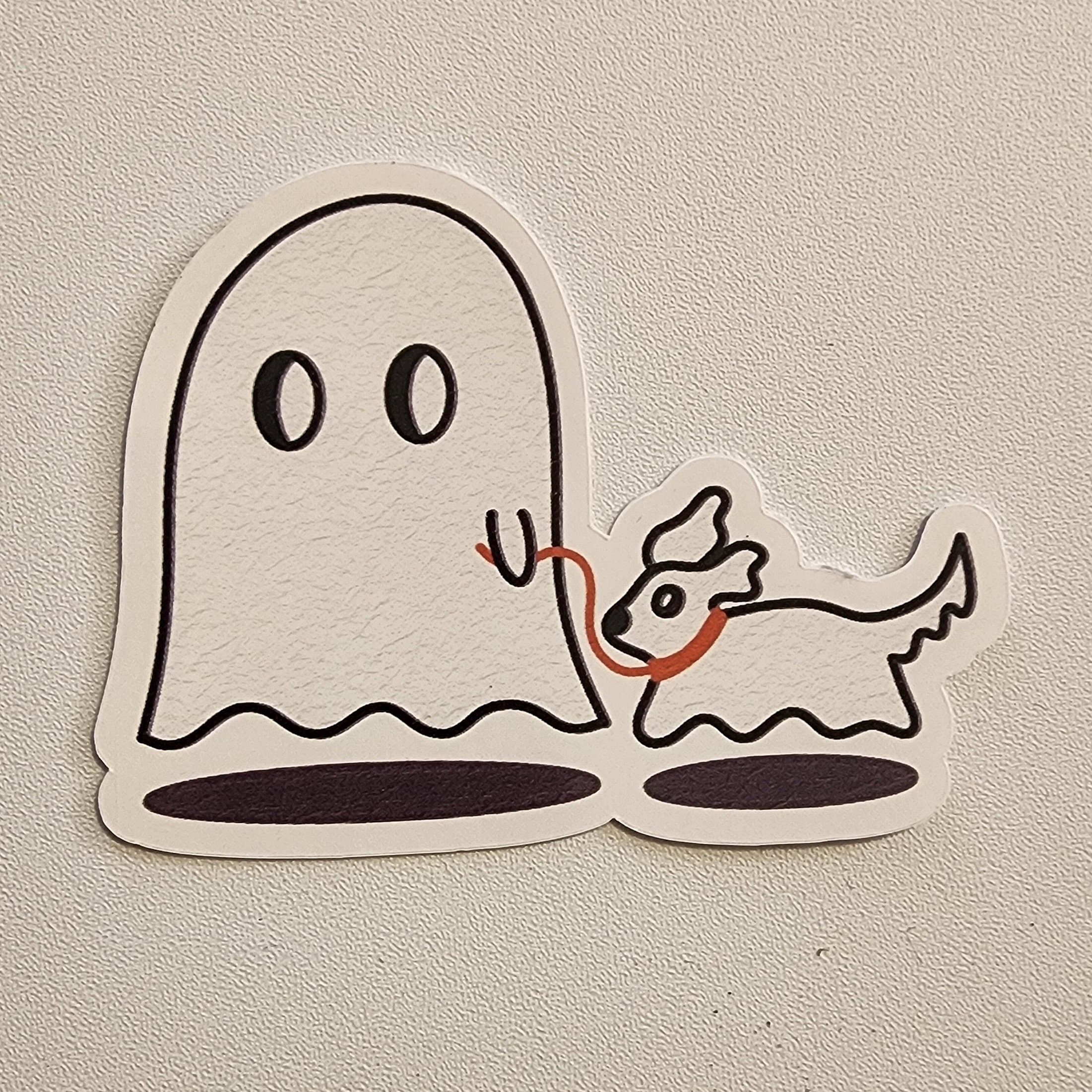 Ghost Dog Walker Vinyl Sticker, Hand-drawn Sticker - Etsy