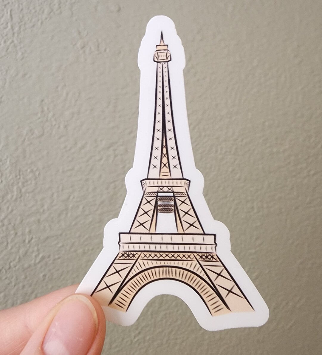 Eiffel Tower Vinyl Sticker - Water Bottle or Laptop Sticker - Etsy