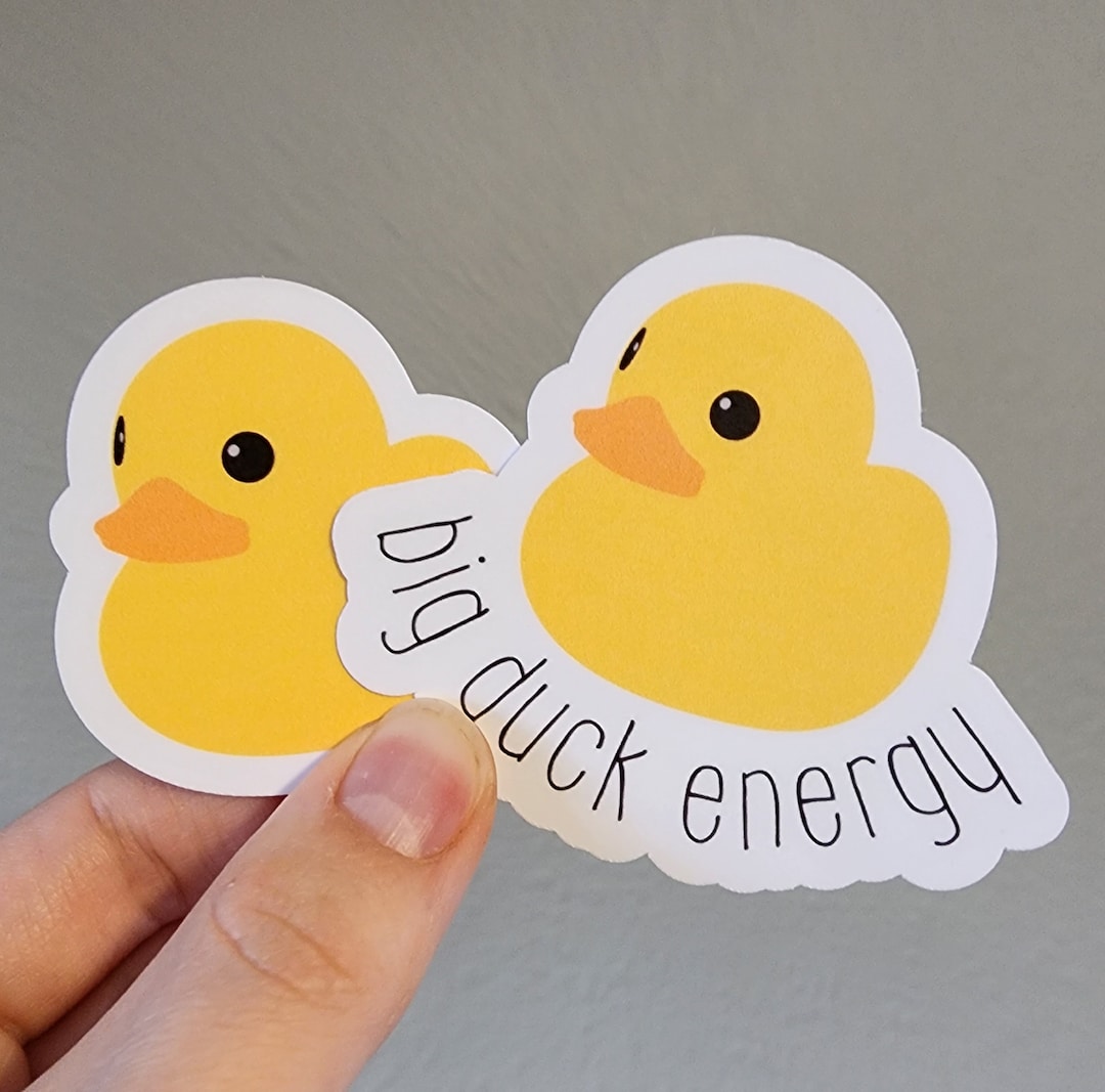 Big Duck Energy Vinyl Sticker - Rubber Ducky Sticker - Etsy