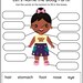 Name the Body Parts Worksheet - Etsy