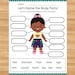 Name the Body Parts Worksheet - Etsy