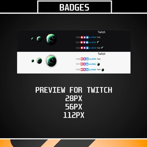 Planet Badges for Your Stream, Twitch Badges, Stream Package, Stream Badges, Planets, Twitch ...
