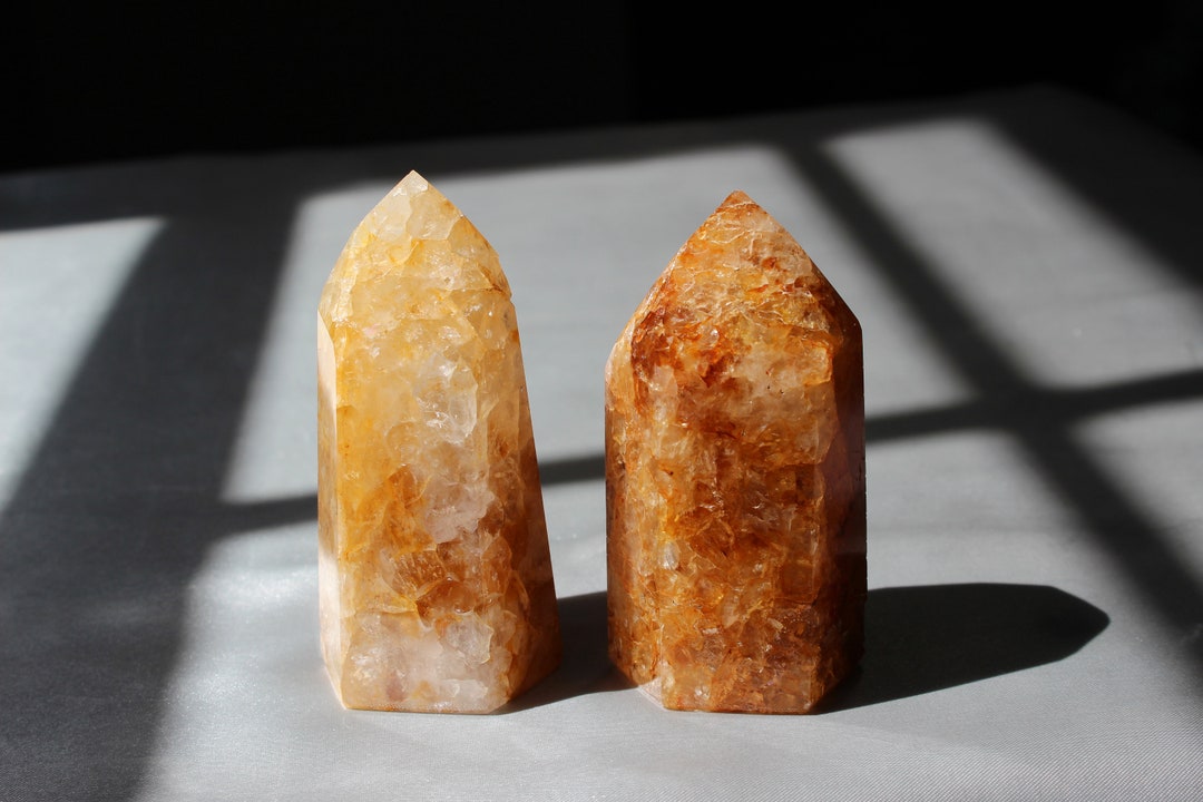 Large Golden Healer Quartz Crystal Tower | Extra High AA Grade | Master ...