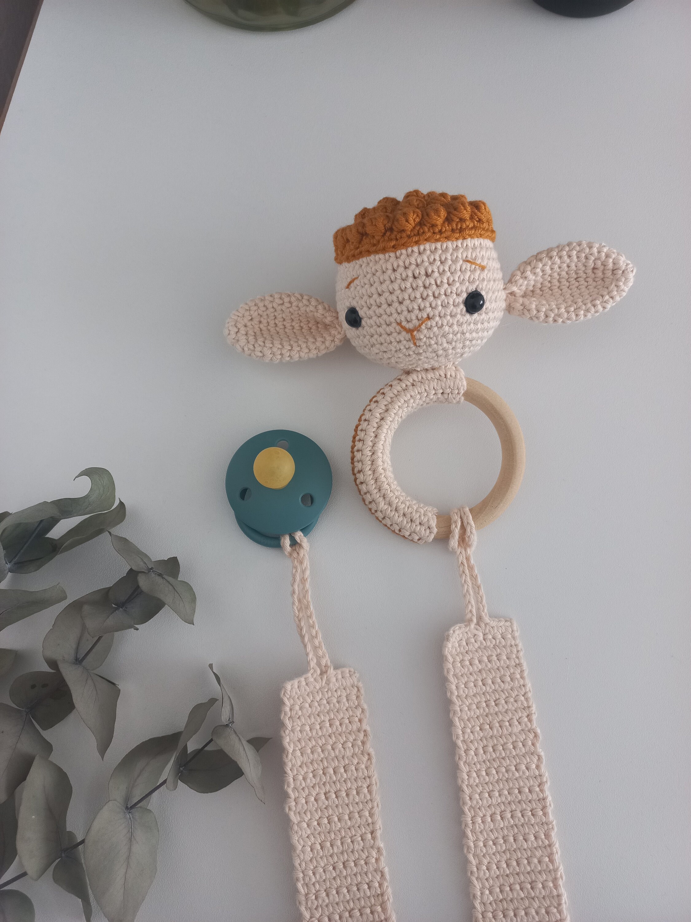 PATTERN | Pacifier Clips | Rainbow Pacifier Clips | Crochet Pattern ...