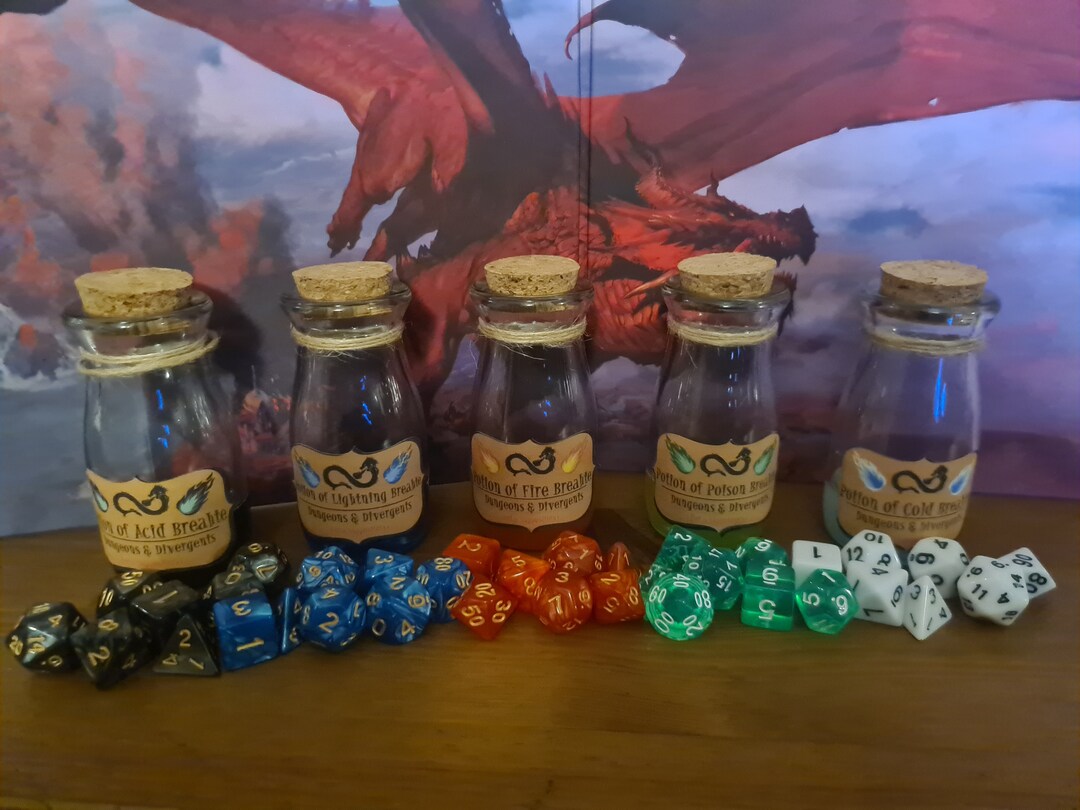 Chromatic Dragon Breathe Potions Fire, Lightning, Cold, Acid and Poison ...