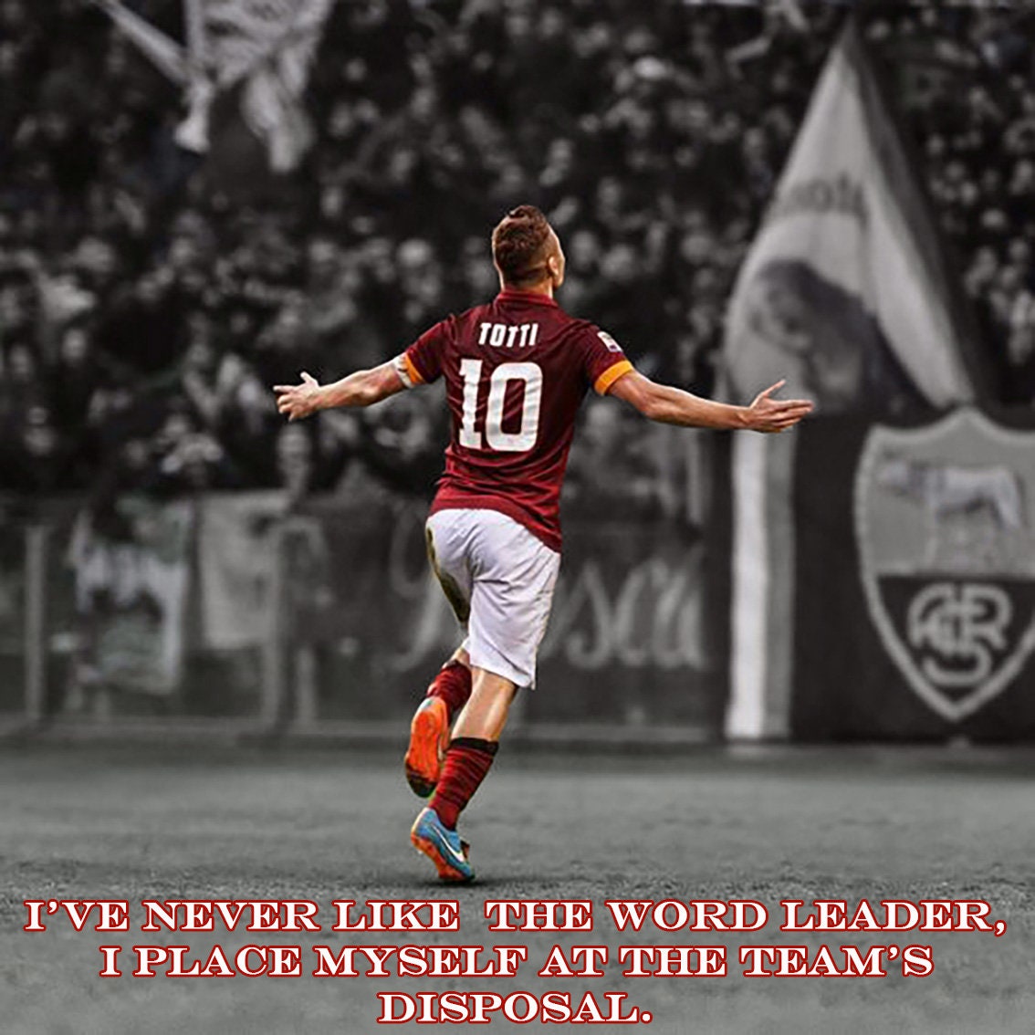Francesco Totti Motivational Wall Art eternal Legend - Etsy