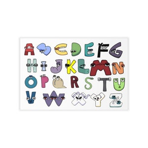Alphabet Lore Wall Decal: Kids Room Decoration - Etsy