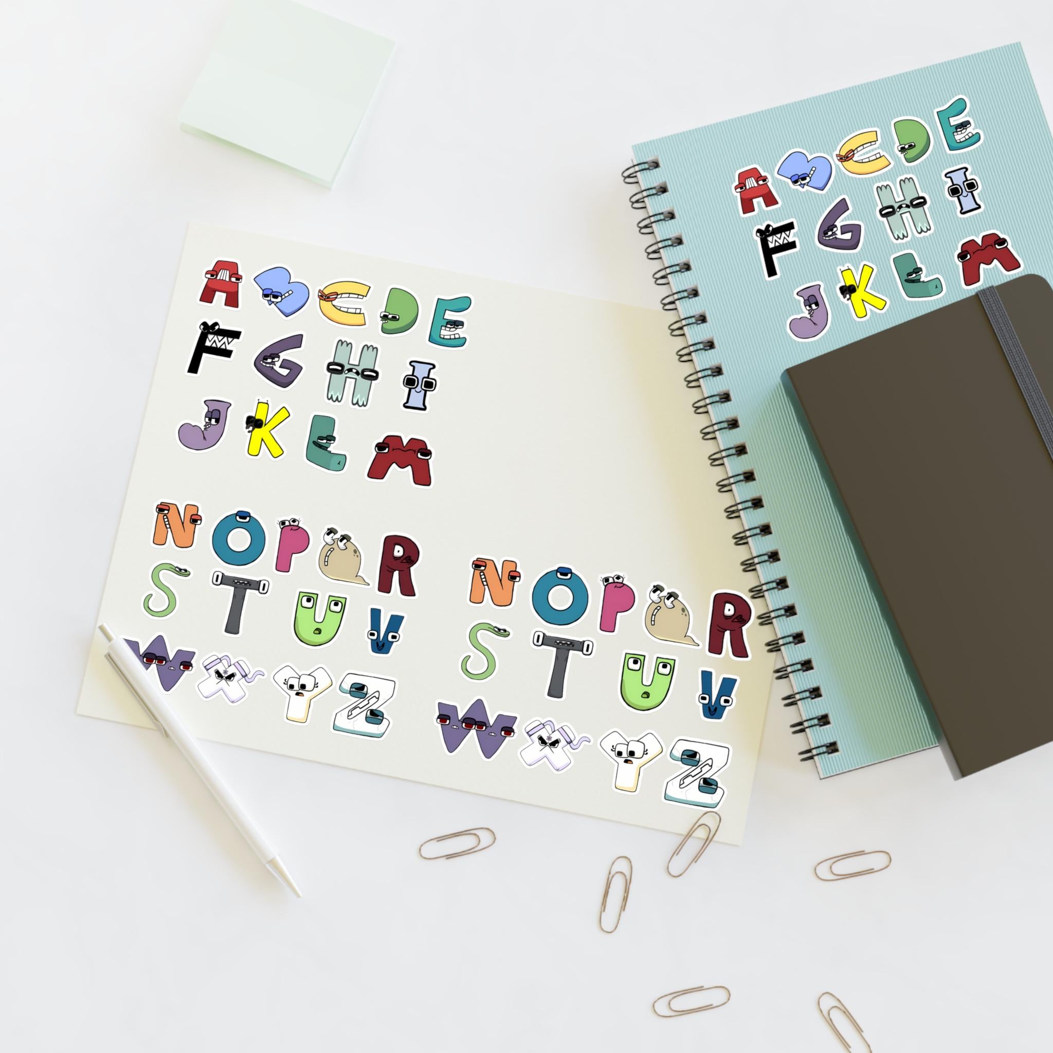 Alphabet Lore Sticker Sheet: All 26 Letters, Scrapbook Stickers - Etsy