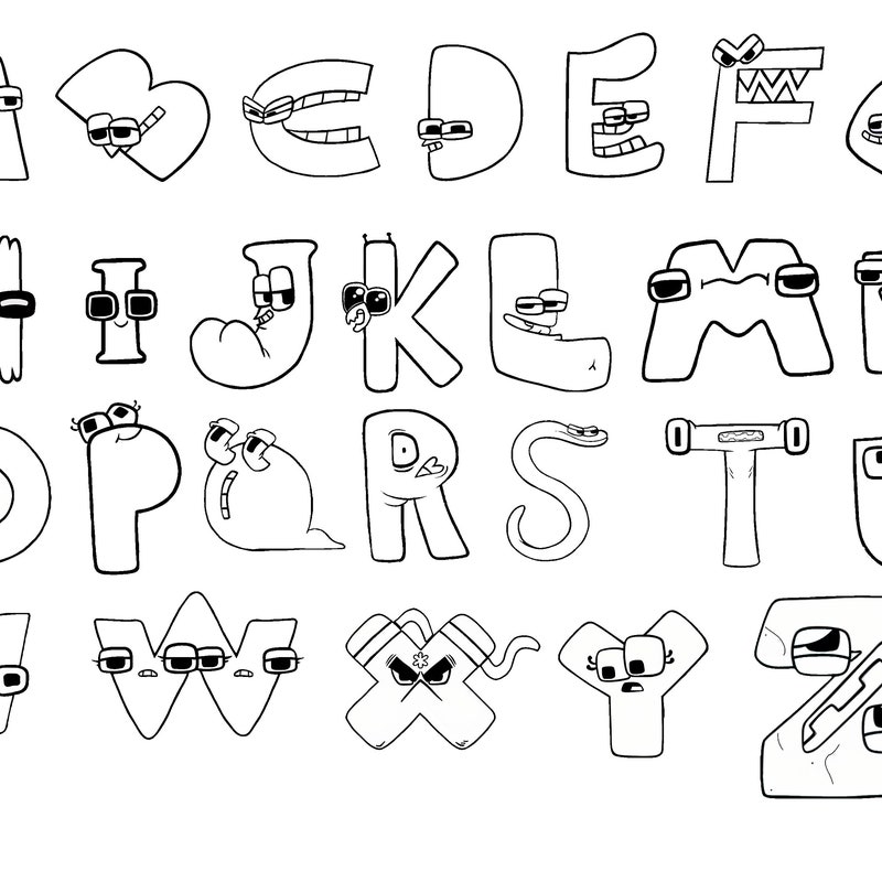 Alphabet Lore Printable - Etsy