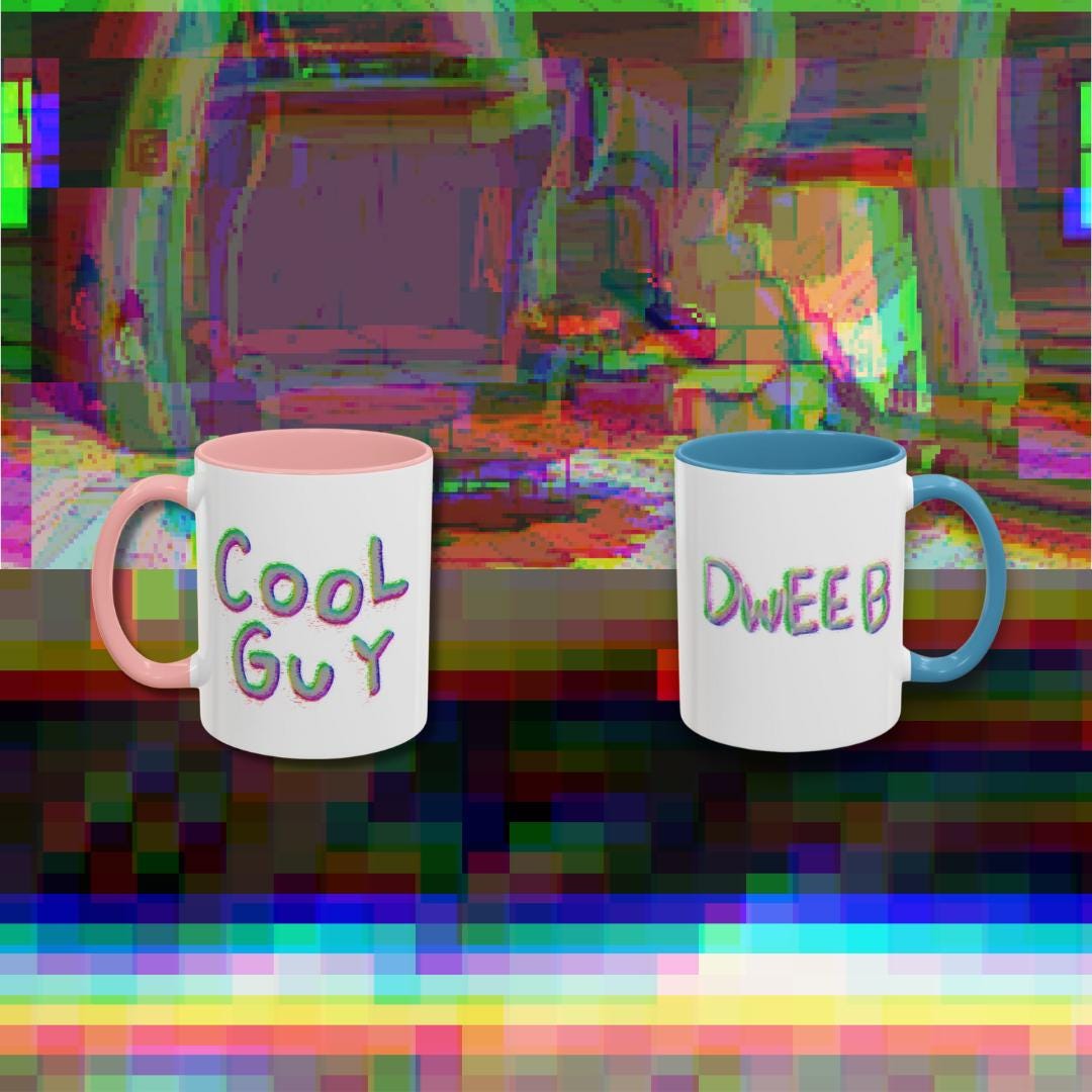 GLITCHED Cool Guy and Dweeb Mugs From the Adventure Time Card Wars ...
