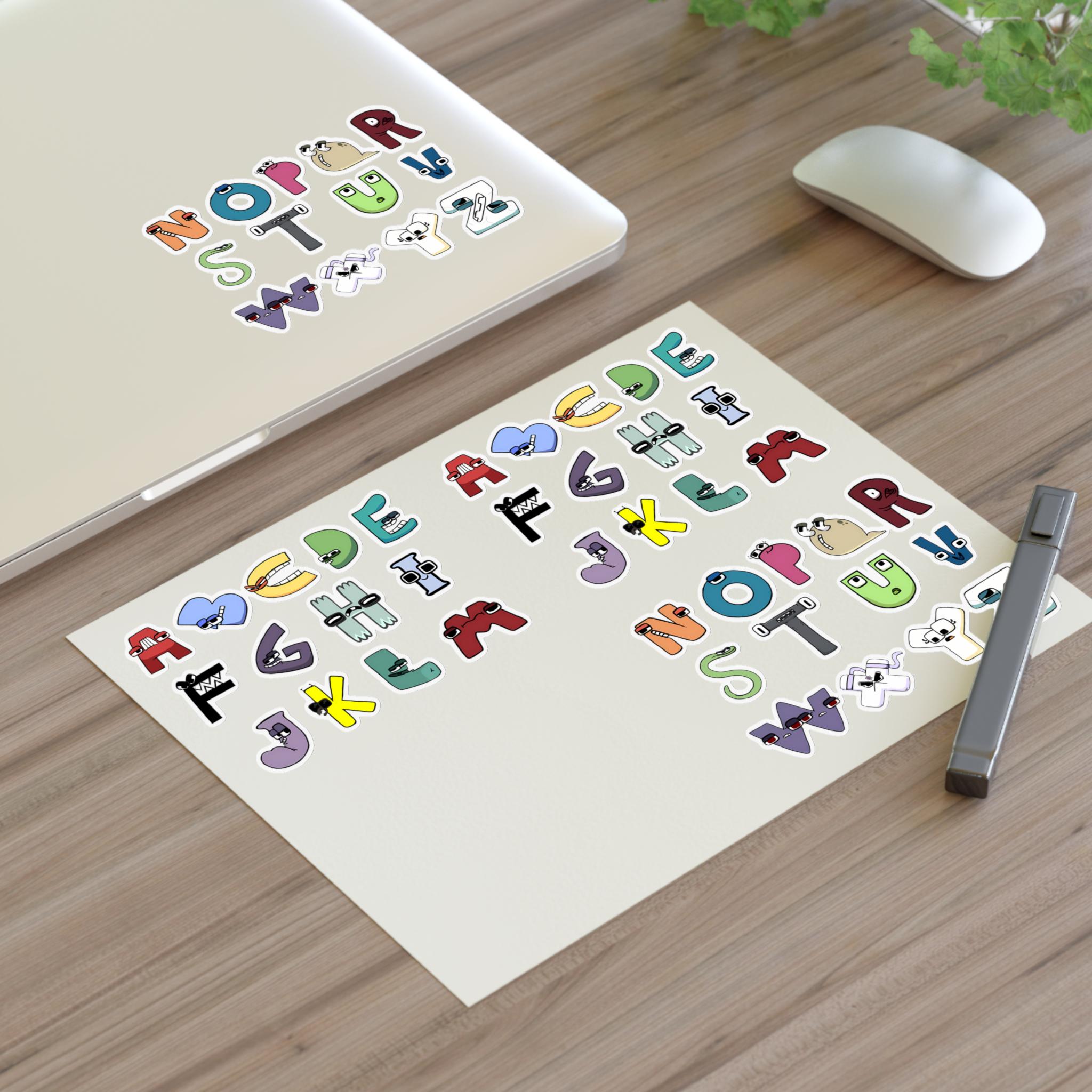Alphabet Lore Sticker Sheet: All 26 Letters, Scrapbook Stickers - Etsy