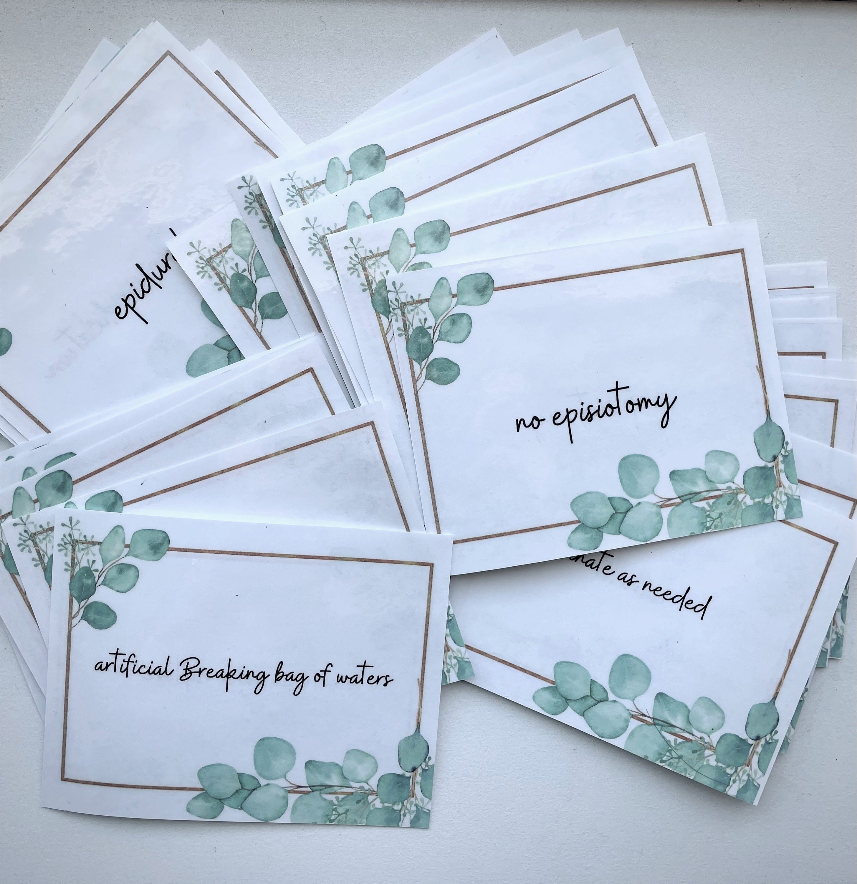 Birth Planning Cards - Etsy