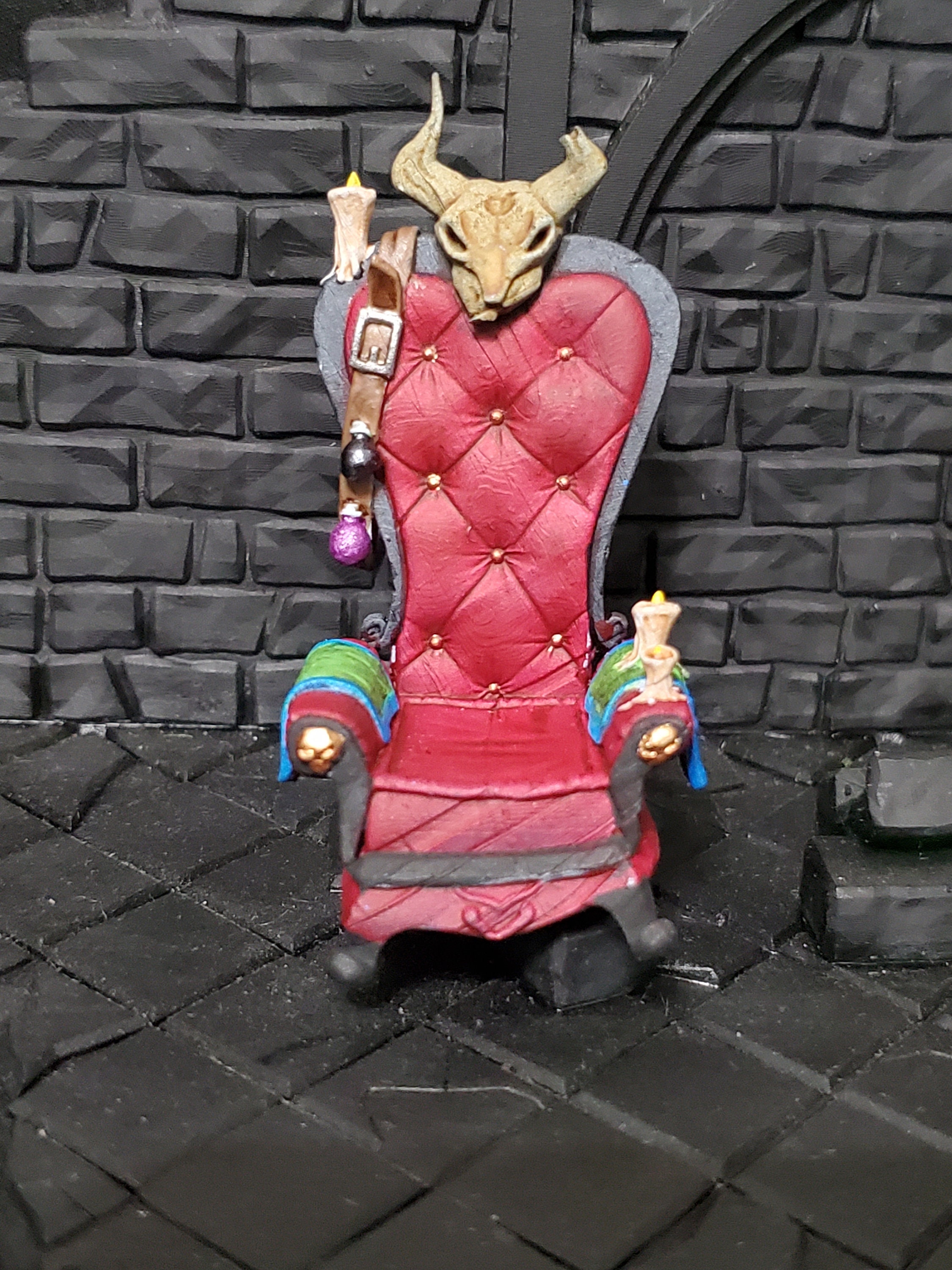 Hand Painted Witch's Chair: 3D Printed Tabletop Decor (28mm) - Etsy