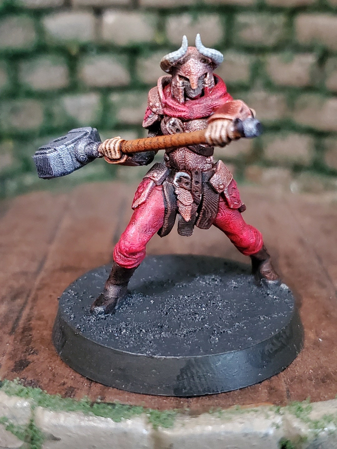 Undead Horned Helmet Guard With Hammer - Etsy