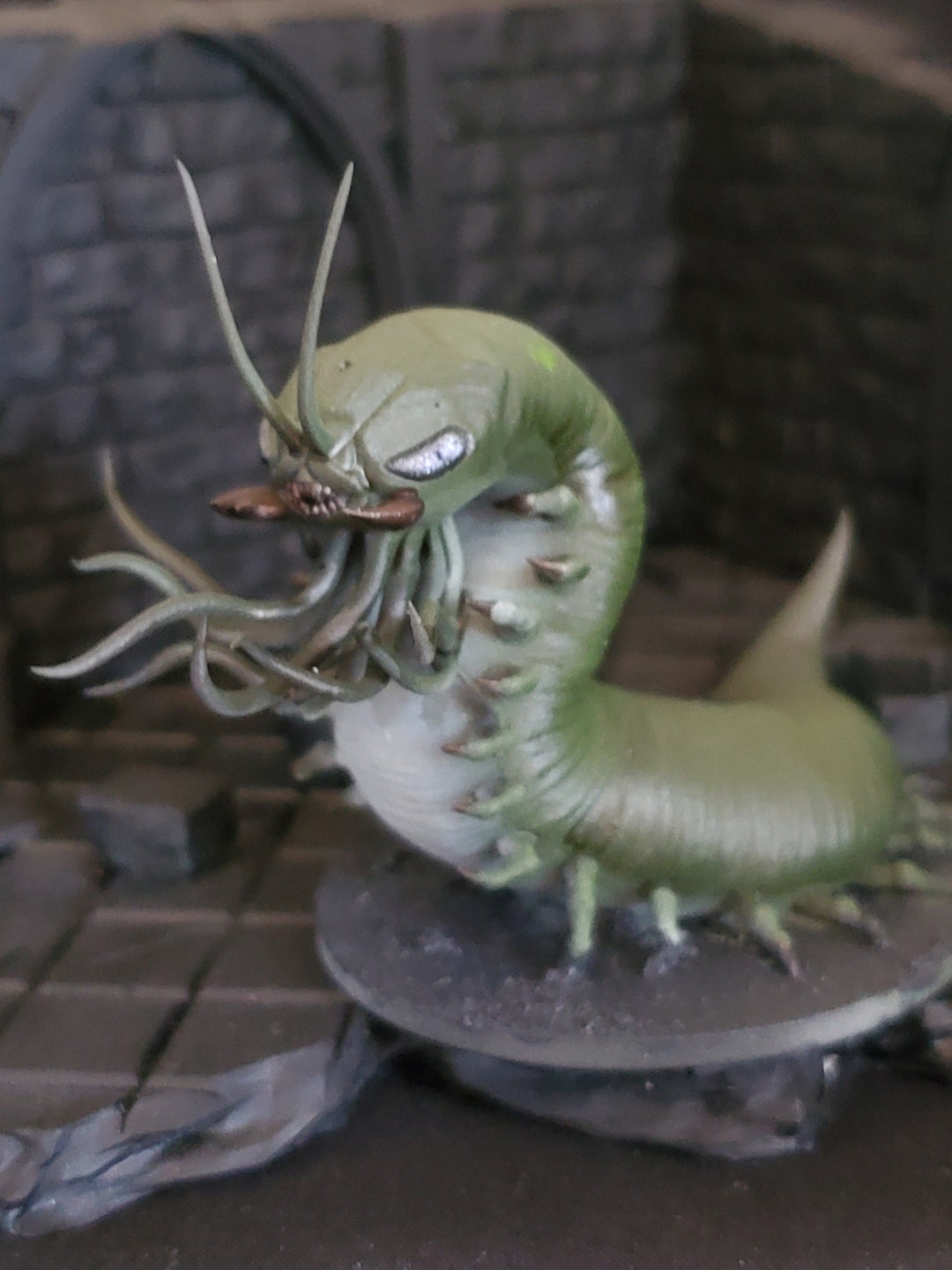 Hand Painted Carrion Crawler Miniature: 3D Printed Tabletop RPG Figure ...